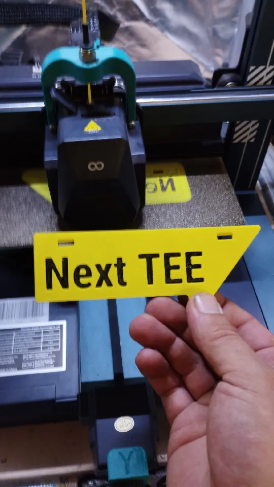 Next TEE sign / arrow for discgolf basket by Dantak | Download free STL ...
