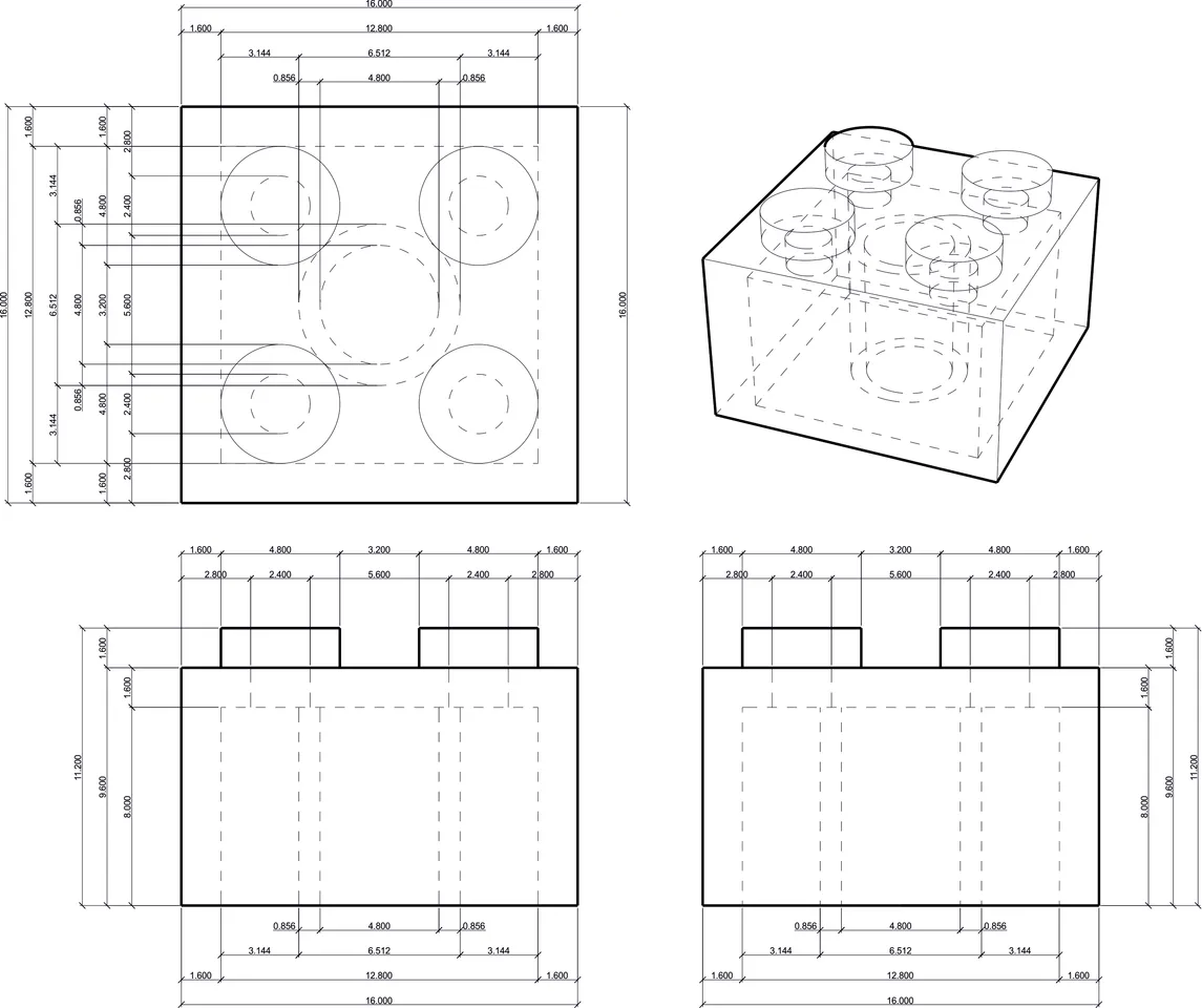 LEGO Brick - 2X2 by VLAD MARIUS | Download free STL model | Printables.com