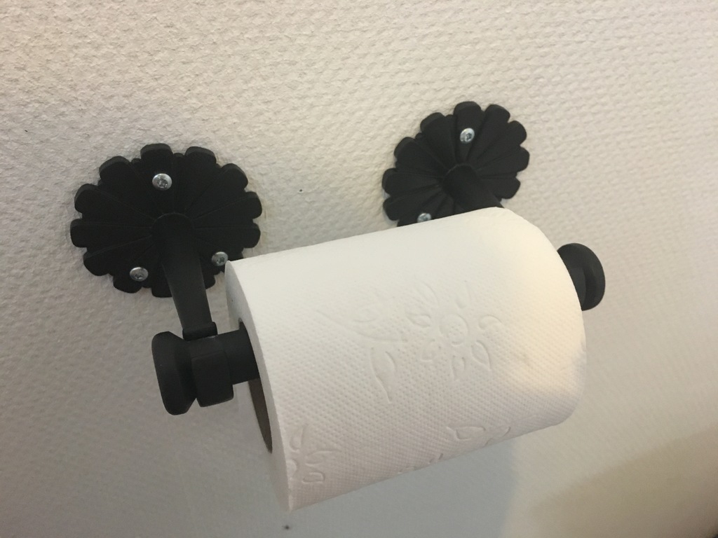 Flower toilet paper holder by MMDK | Download free STL model ...