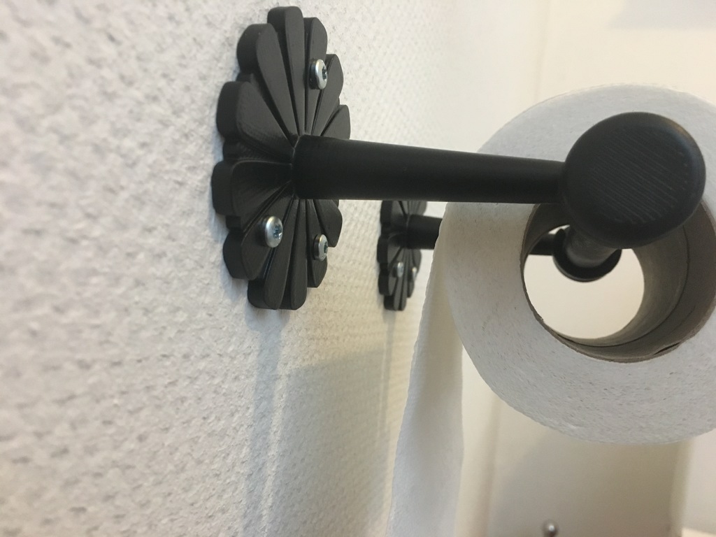 Flower toilet paper holder by MMDK | Download free STL model ...