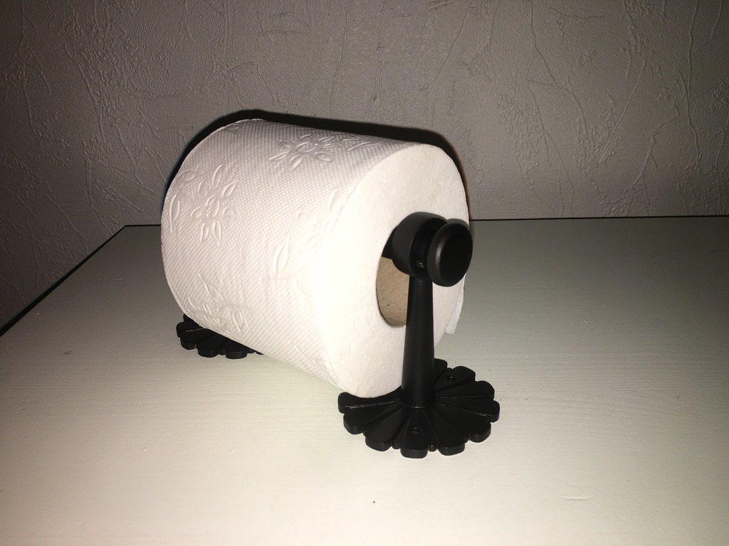 Flower toilet paper holder by MMDK | Download free STL model ...