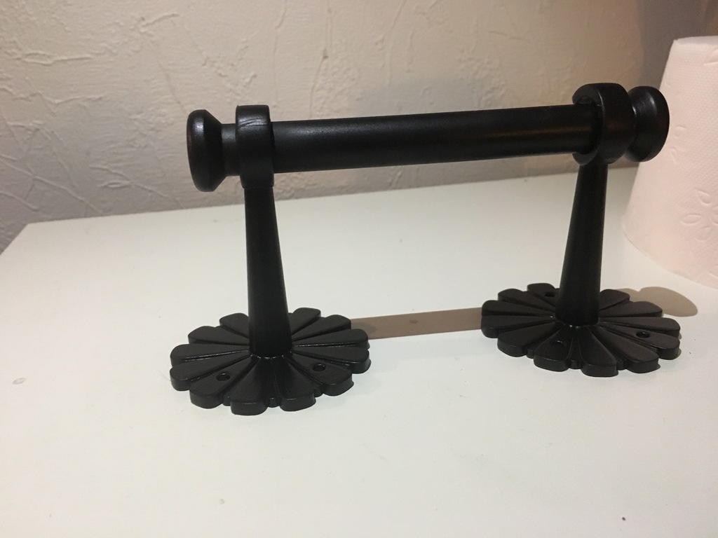 Flower toilet paper holder by MMDK | Download free STL model ...