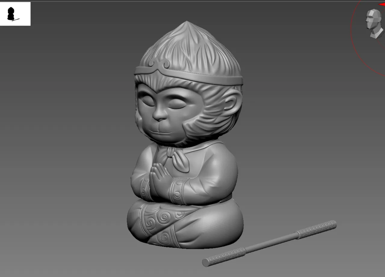 Cute Monkey King by Studio795 | Download free STL model | Printables.com