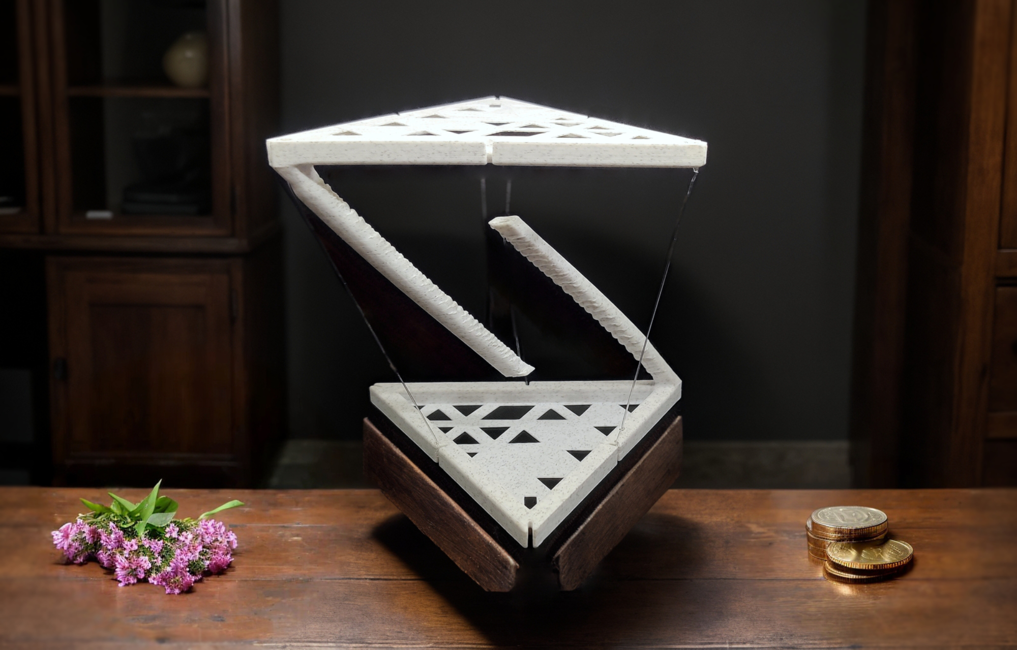 Triangular Tensegrity Structure by Pocahontas | Download free STL model ...