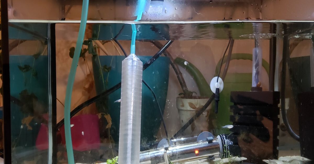 Airline Tube Siphon by The Printed Aquarium | Download free STL model ...
