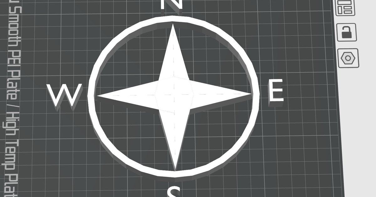 Compass Icon by Nimbus | Download free STL model | Printables.com