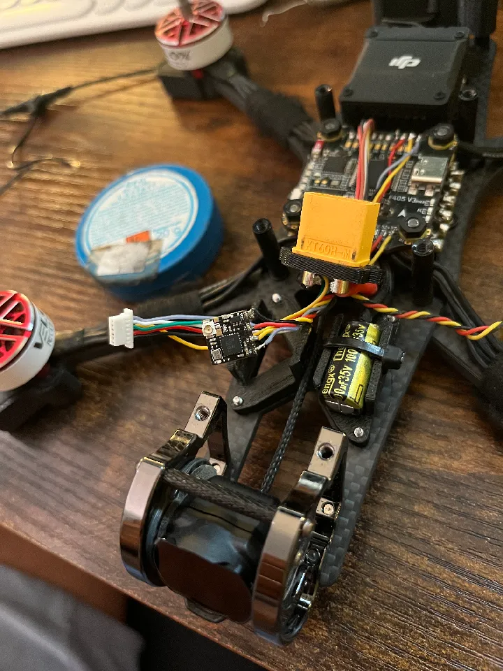 AOS 5 v5 Front 30x30 Capacitor & Buzzer Holder by maxedout22 | Download free STL model ...