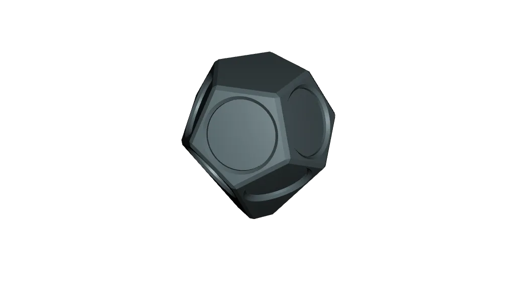 3D Scanning tracking marker platform - Dodecahedron - magnetic by ...