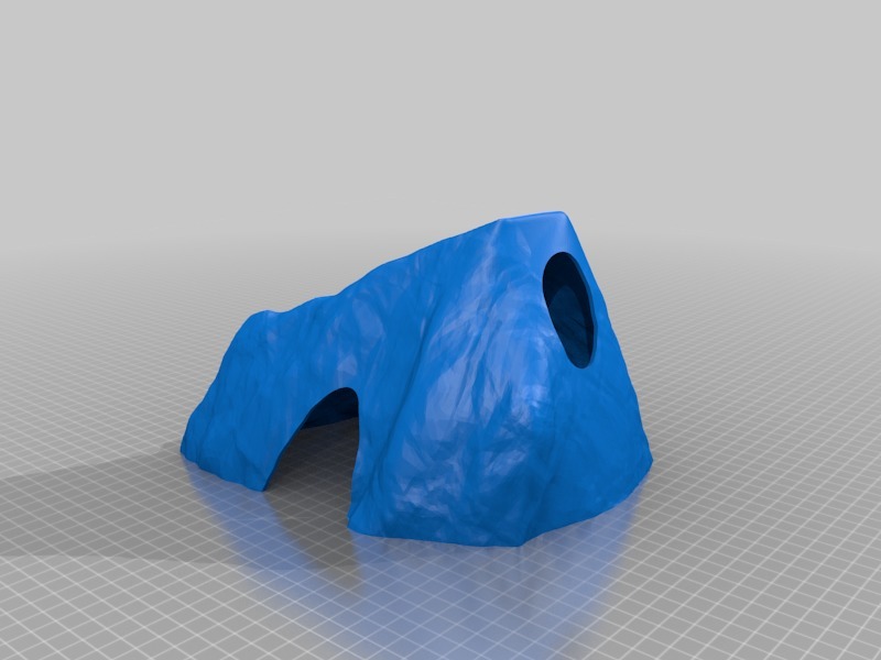 Aquarium decoration - Textured rock cave - Large by The Printed ...