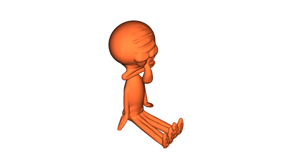 Squidward Tentacles sitting by Digital Sandbox | Download free STL ...