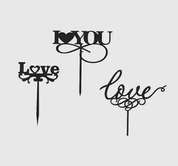 Valentine's toppers by Amalthea | Download free STL model | Printables.com