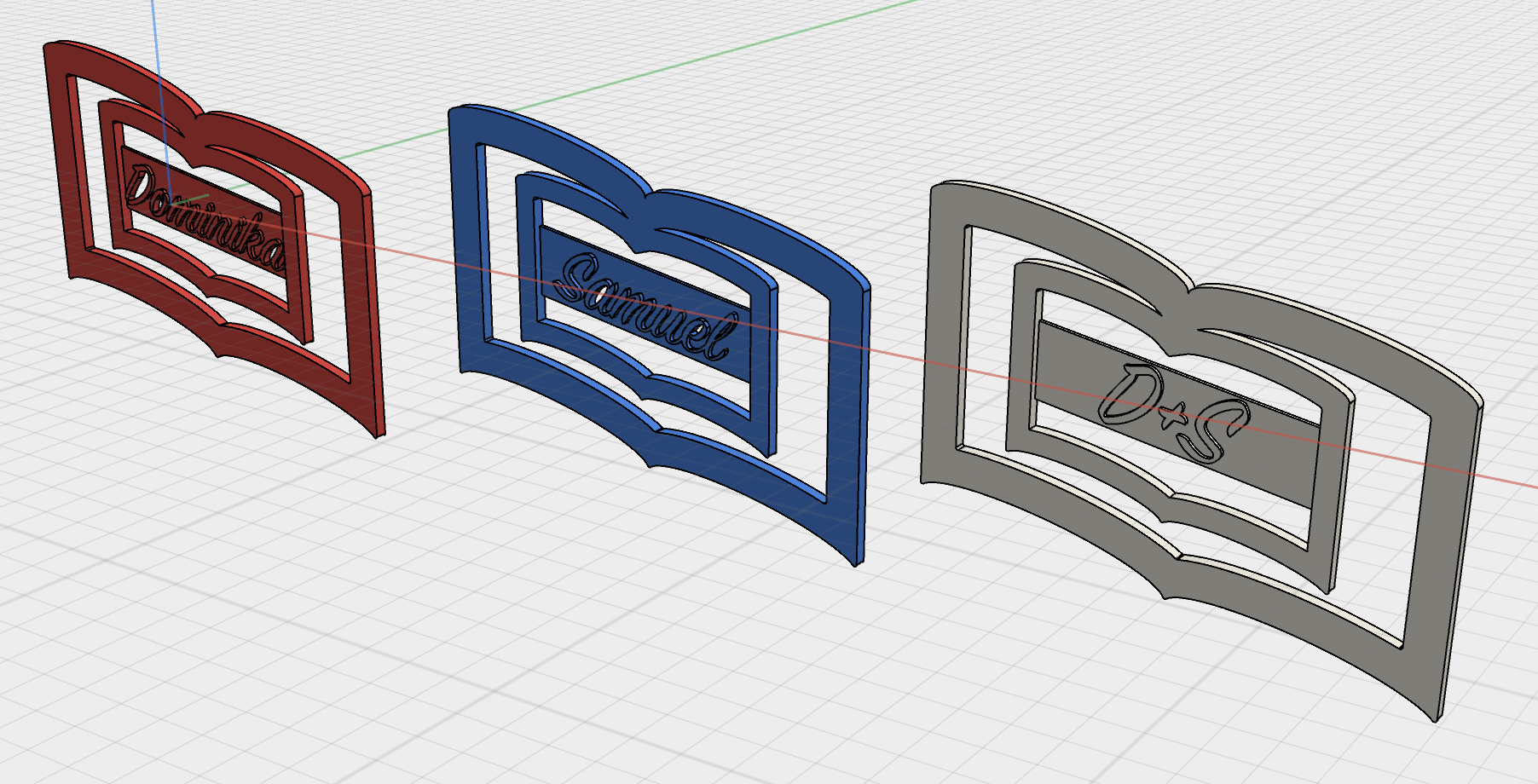 Bookmark for books by Adam | Download free STL model | Printables.com