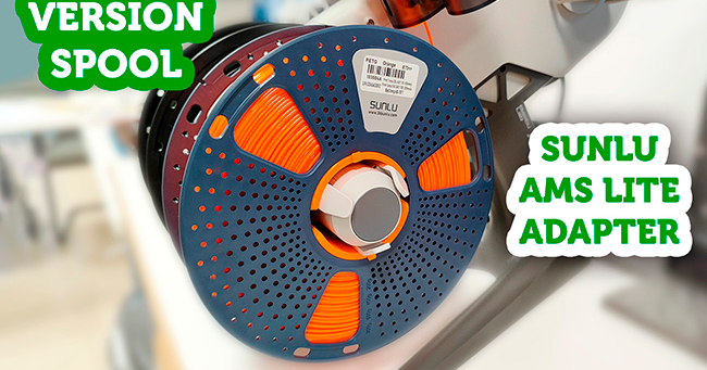Sunlu AMS lite adapter NEW VERSION SPOOL by ilupix | Download free STL model | Printables.com