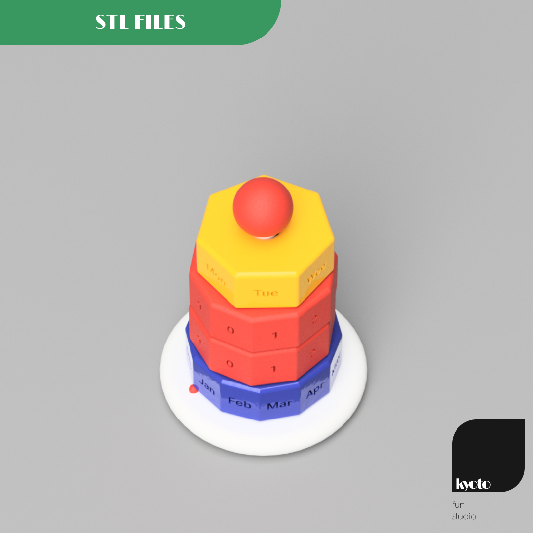 Infinity Calendar by Kyoto Fun Studio | Download free STL model ...