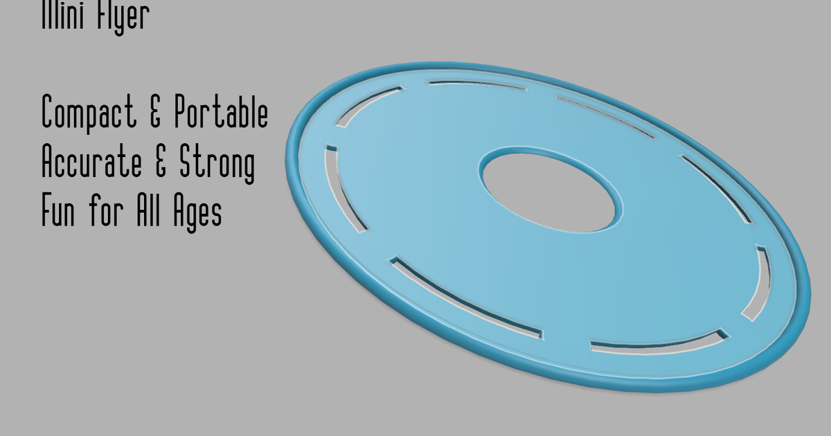 Mini Flyer: The Ultimate Frisbee by Skrif | Download free STL model ...