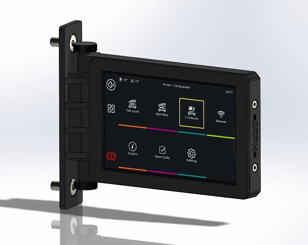 display mount for 5" TFT DFRobot display by T1-Habit | Download free ...