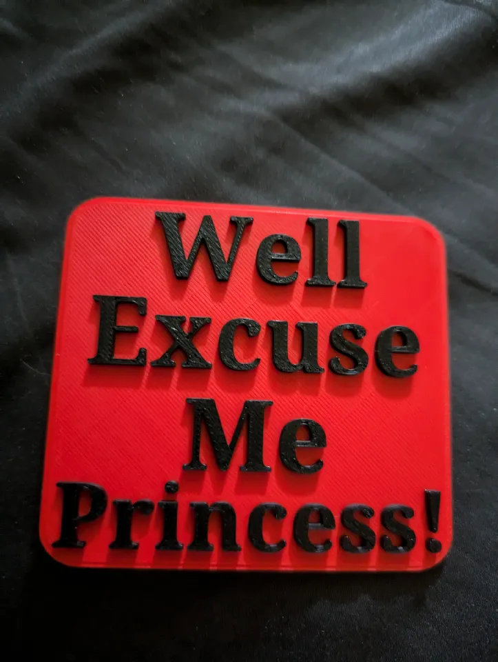 Excuse me princess by Rdupucks | Download free STL model | Printables.com