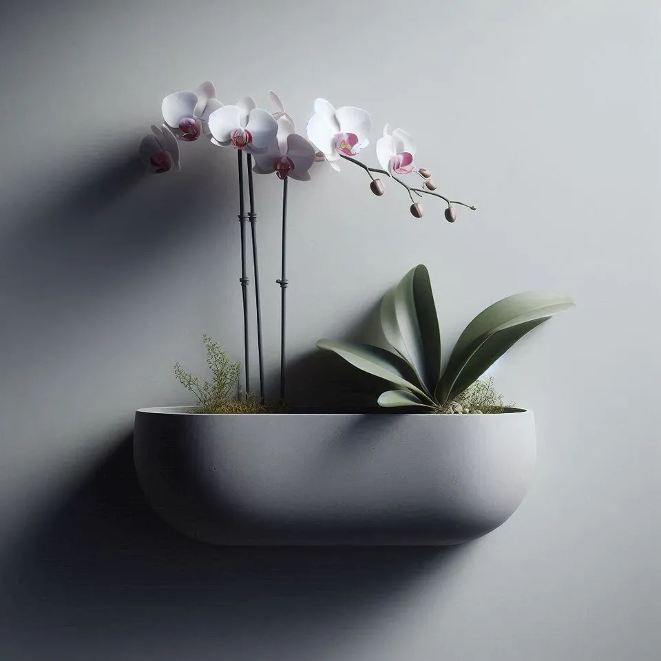 Wall Hanging Orchid Plant Pot by Deltaprints | Download free STL model ...