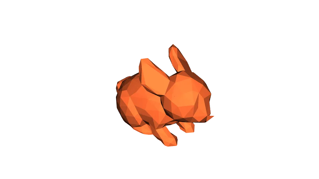 Low poly rabbit by Luchsfr Michelet | Download free STL model ...