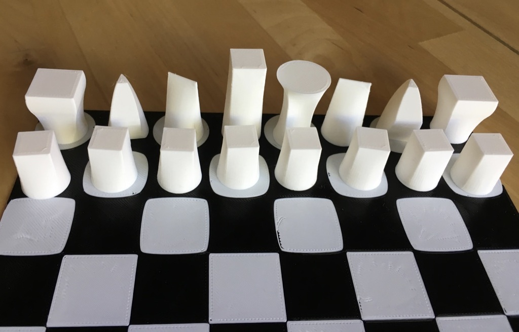 Ultra-Simple Chess Set by moebio | Download free STL model | Printables.com