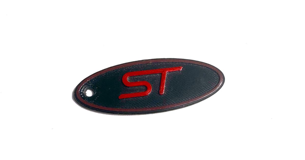 Ford ST Logo Keychain by Jonas Bockes | Download free STL model ...