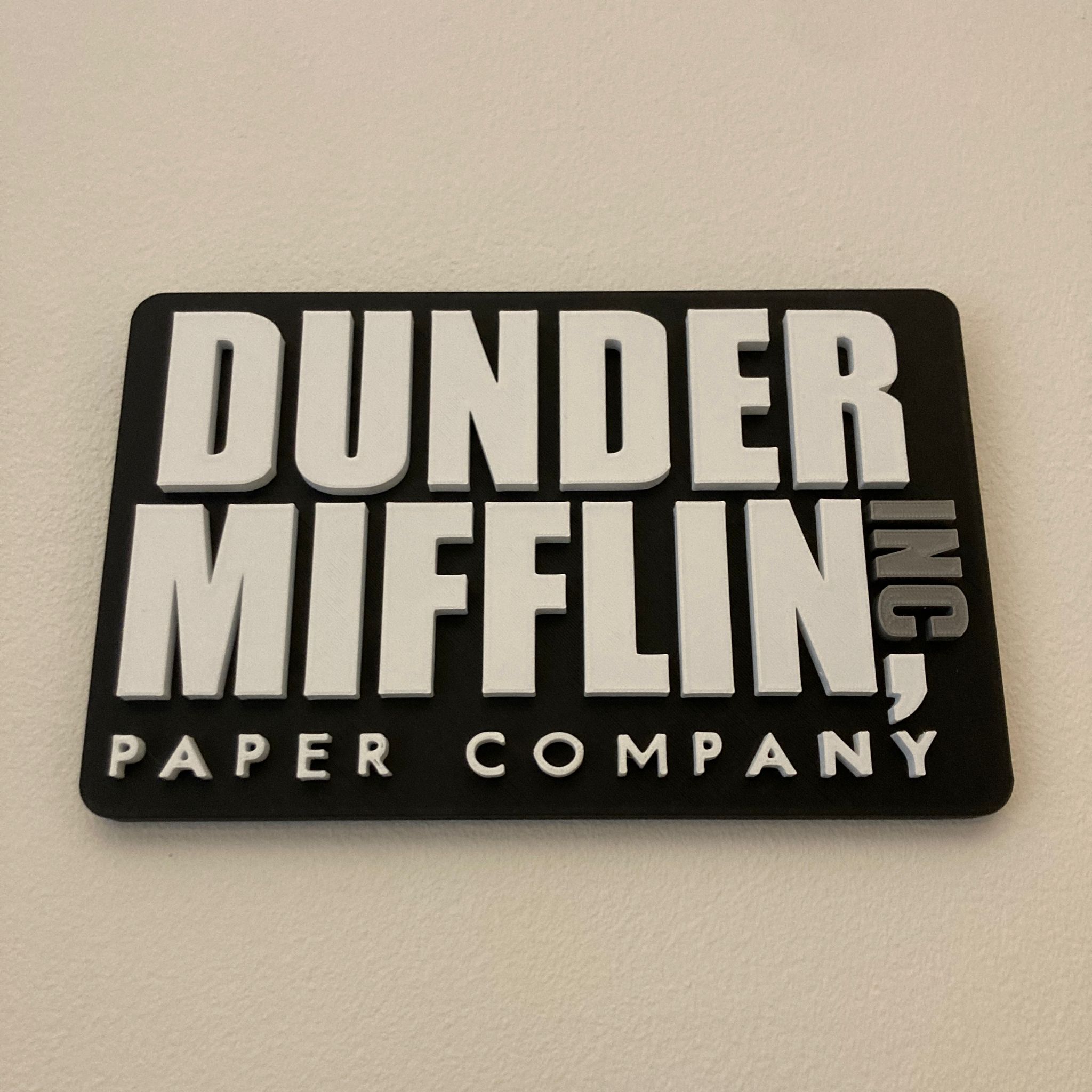 Dunder Mifflin Sign from The Office (wall mounted) by Goldfinch ...