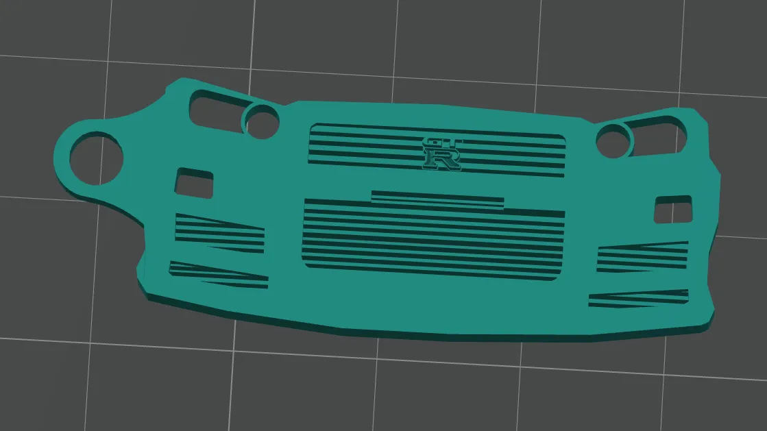 Nissan Skyline GT-R R34 Keychain by pumba czech | Download free STL ...
