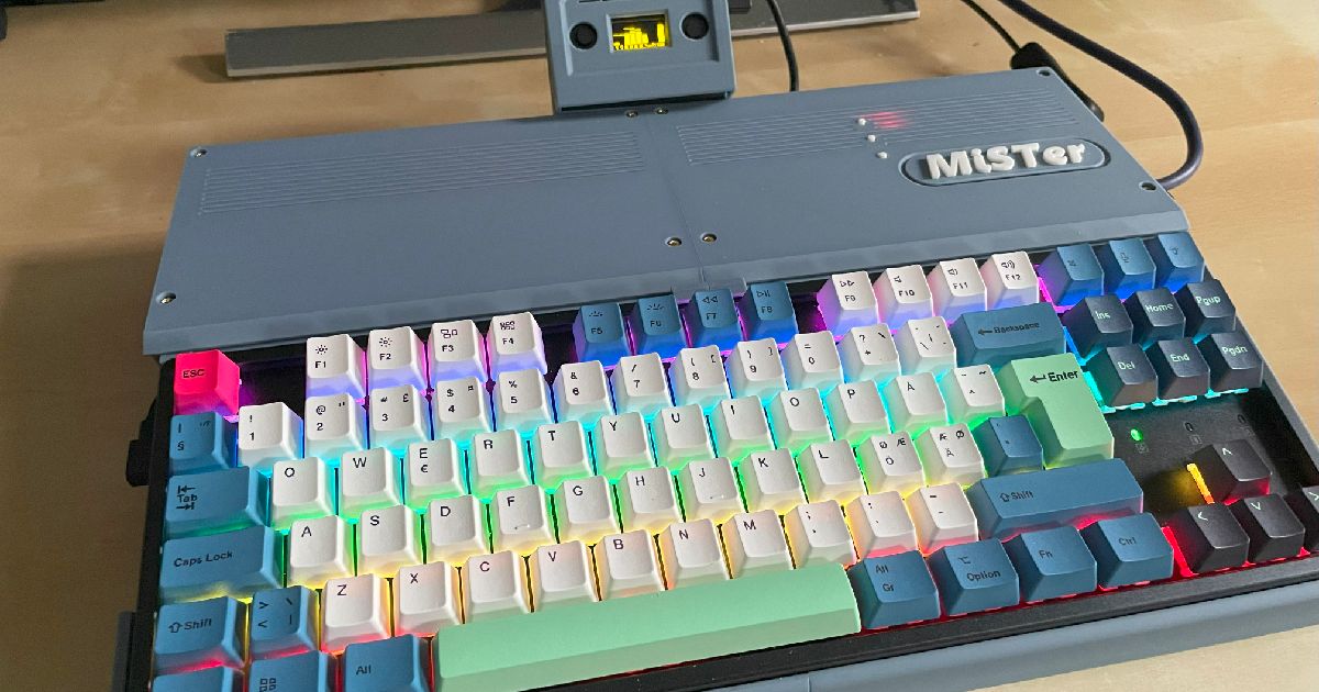 Mister FPGA wedge case with Tapto for Keychron K8 keyless keyboard by ...