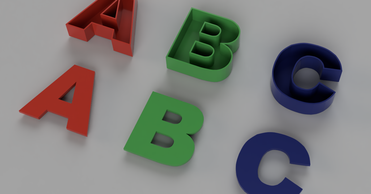 A to Z letter boxes by SPEKERDUDE | Download free STL model ...