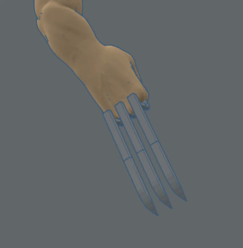 X-Men Wolverine Claws (+ Hand Grip) by Gavin Z. | Download free STL ...