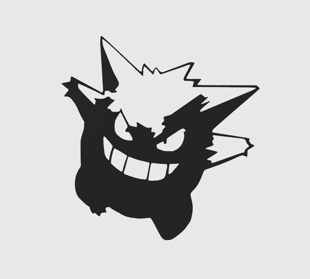 Gengar - Pokemon - wall art by klimoma | Download free STL model ...