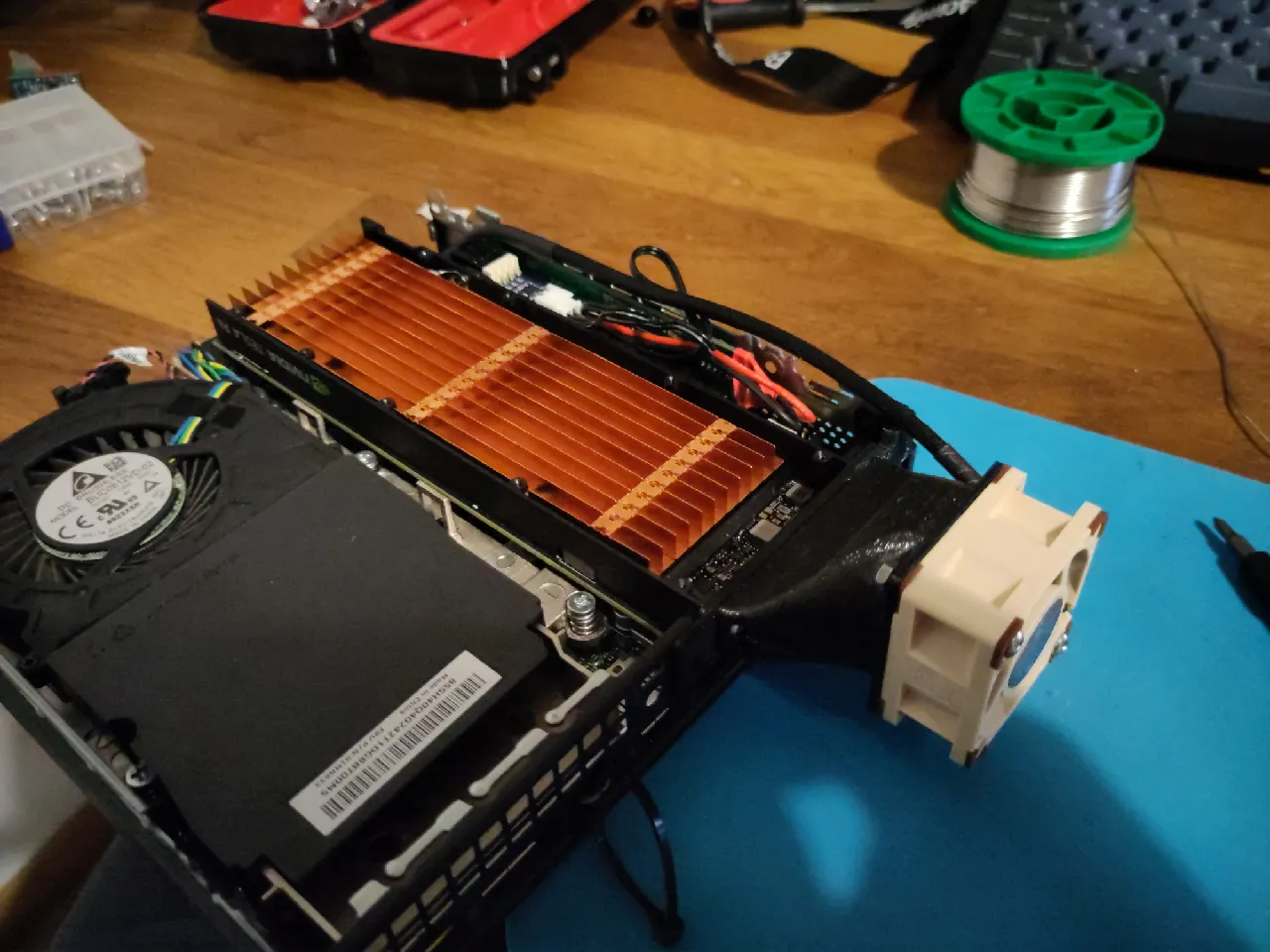 Tesla P4 tiny thinkcentre 40mm fan baffle by h2horn | Download free STL ...