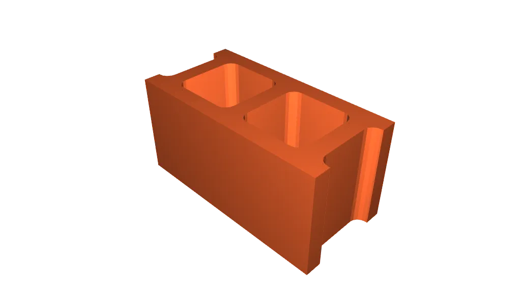 Scale Cinder Block (Concrete Masonry Unit) by Henry Levesque | Download ...