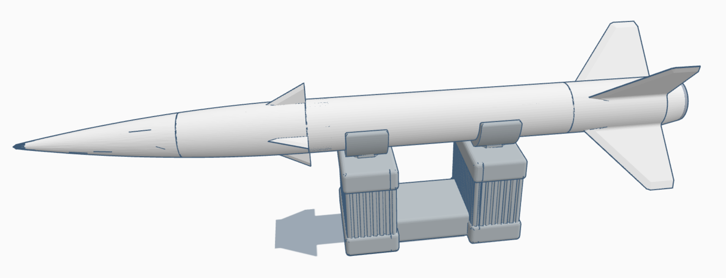 Classic Design 4-in Model Rocket Display Stand autorstwa David Frey ...