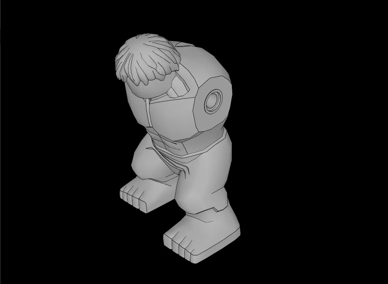 Lego Compatible (10121.dat) Bigfig Hulk Body by thall72 | Download free ...