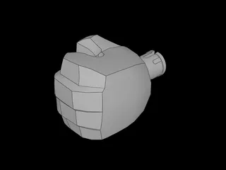 Lego Compatible (10127.dat) Bigfig Hulk Hand Left by thall72 | Download free STL model ...