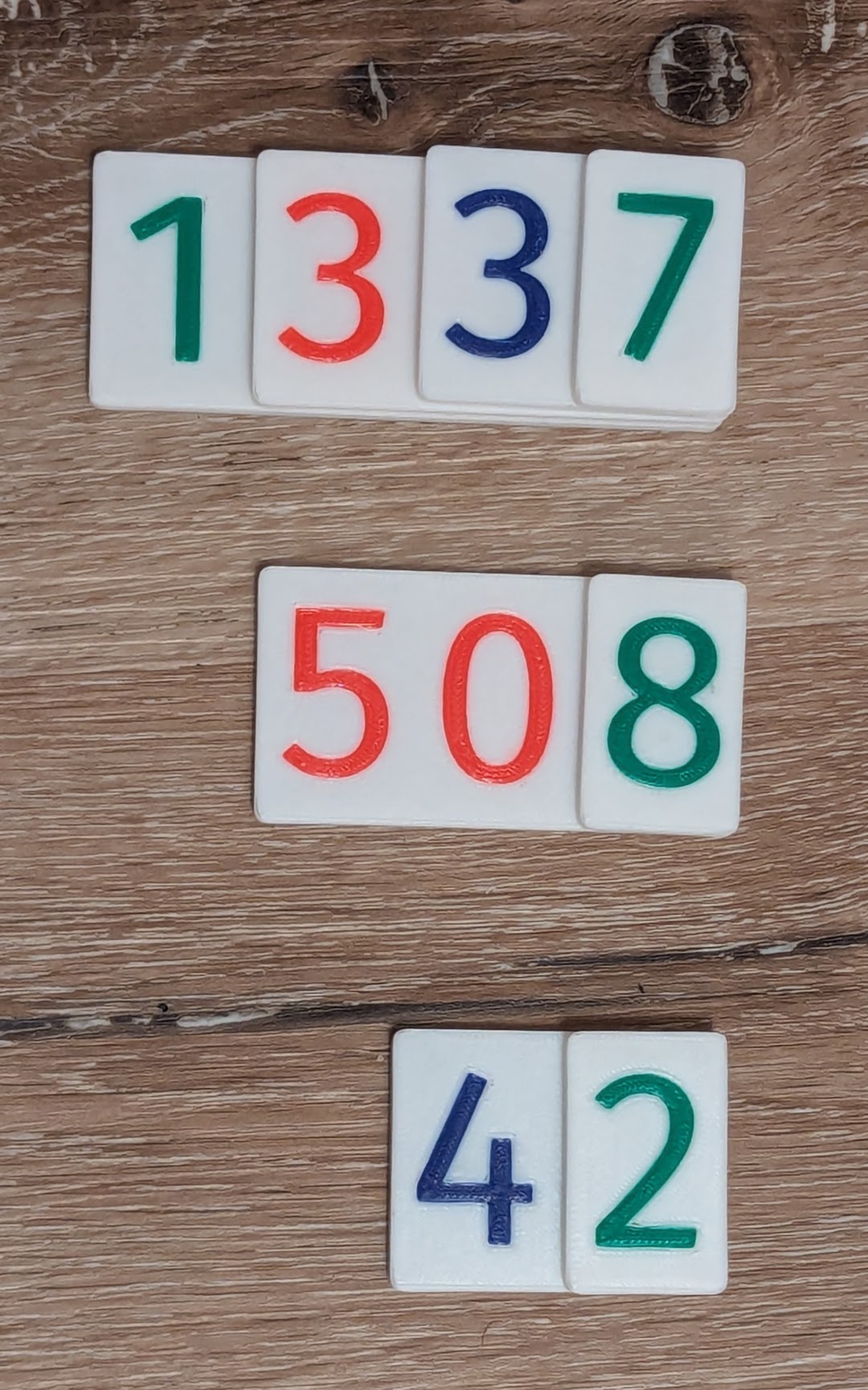 Montessori Number Cards by JohnOldman | Download free STL model ...