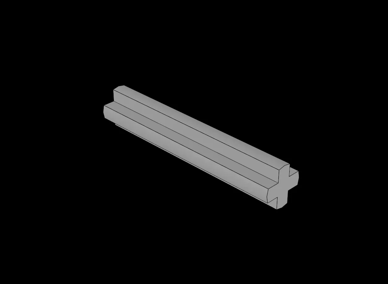 Lego Compatible (4519.dat) Technic Axle 3 by thall72 | Download free ...