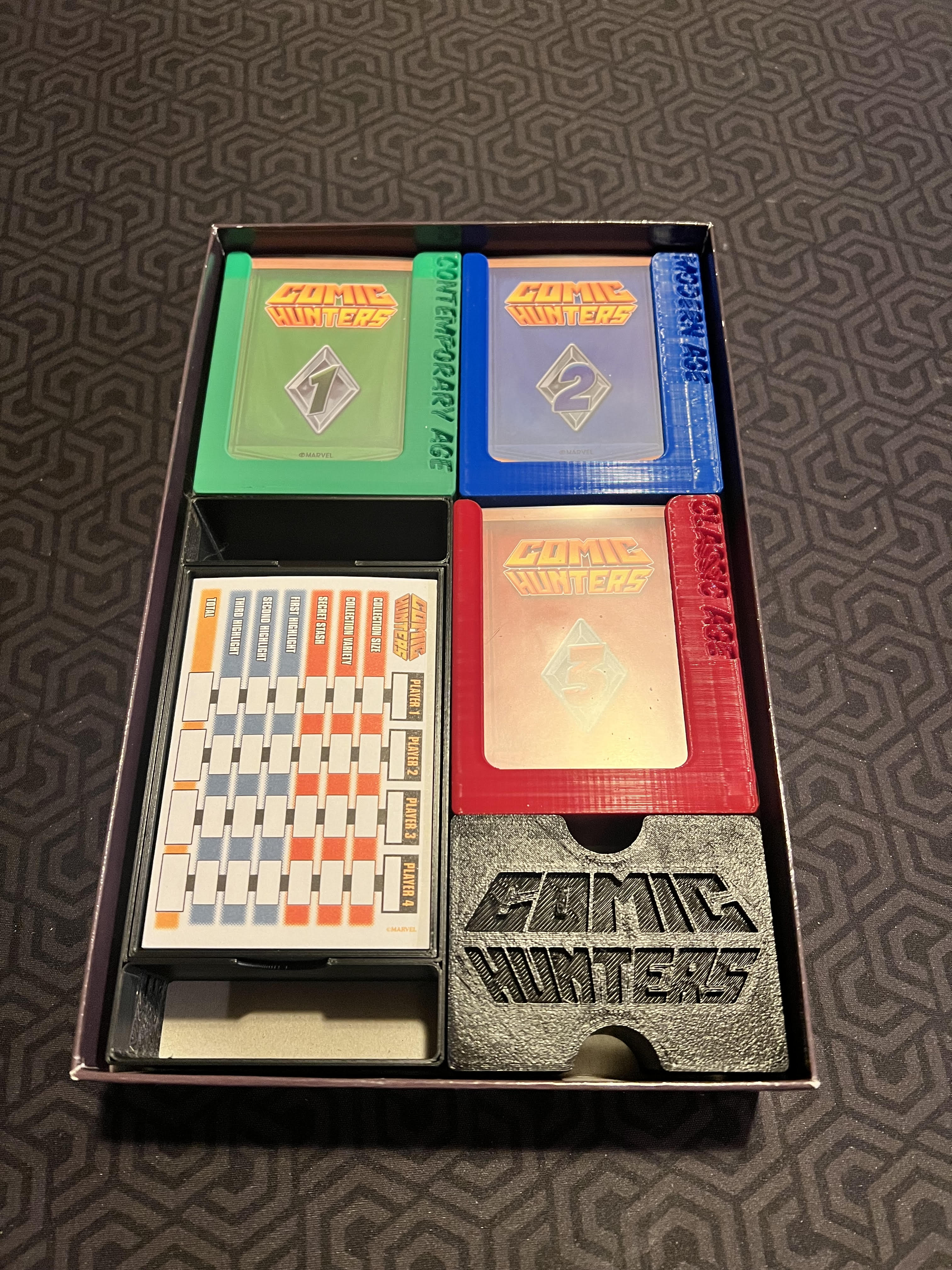 Comic Hunters Board Game Insert & Tokens [2024 - SpinMasters - English ...