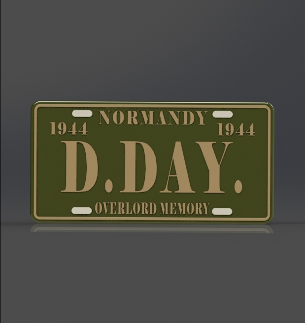 D DAY plate by Totor | Download free STL model | Printables.com