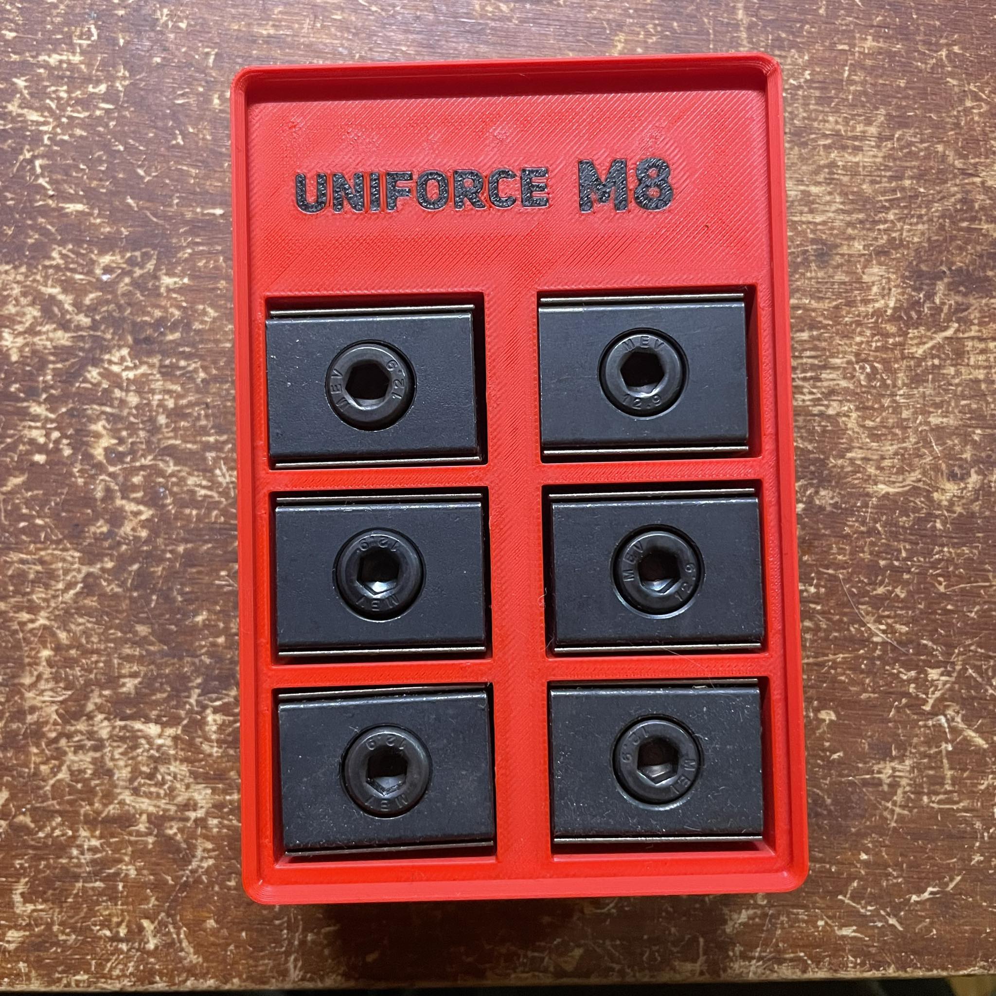 Gridfinity Uniforce M6 / M8 Holder by Filmatura | Download free STL model | Printables.com