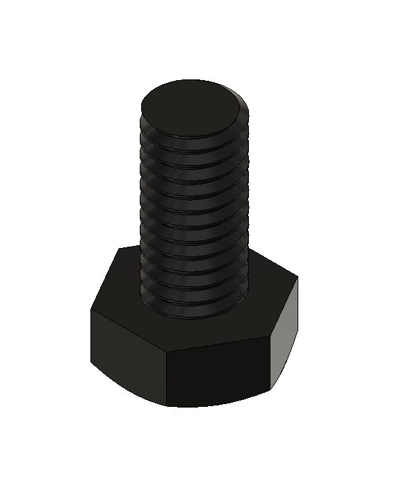 Parametric M6 Hex Head Screw by Chris Erno | Download free STL model ...