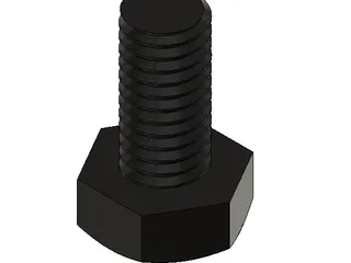 Parametric M6 Hex Head Screw by Chris Erno | Download free STL model ...