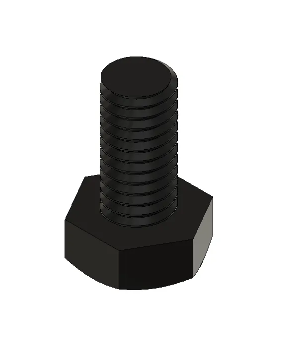 Parametric M6 Hex Head Screw by Chris Erno | Download free STL model ...