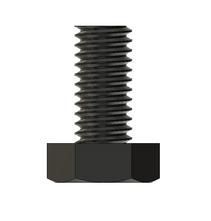 Parametric M6 Hex Head Screw by Chris Erno | Download free STL model ...