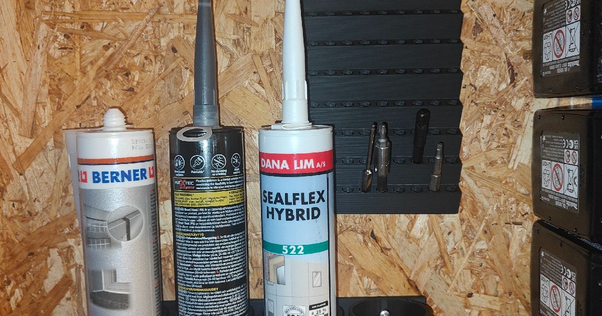 Holder for caulking gun cartridges by Danishsparky | Download free STL ...