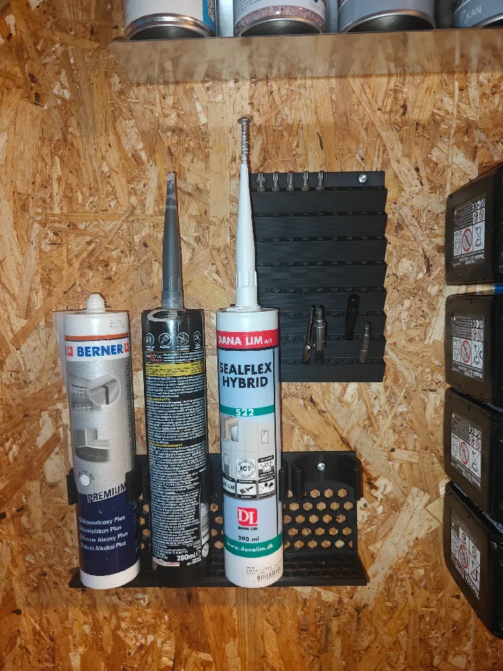 Holder for caulking gun cartridges by Danishsparky | Download free STL ...