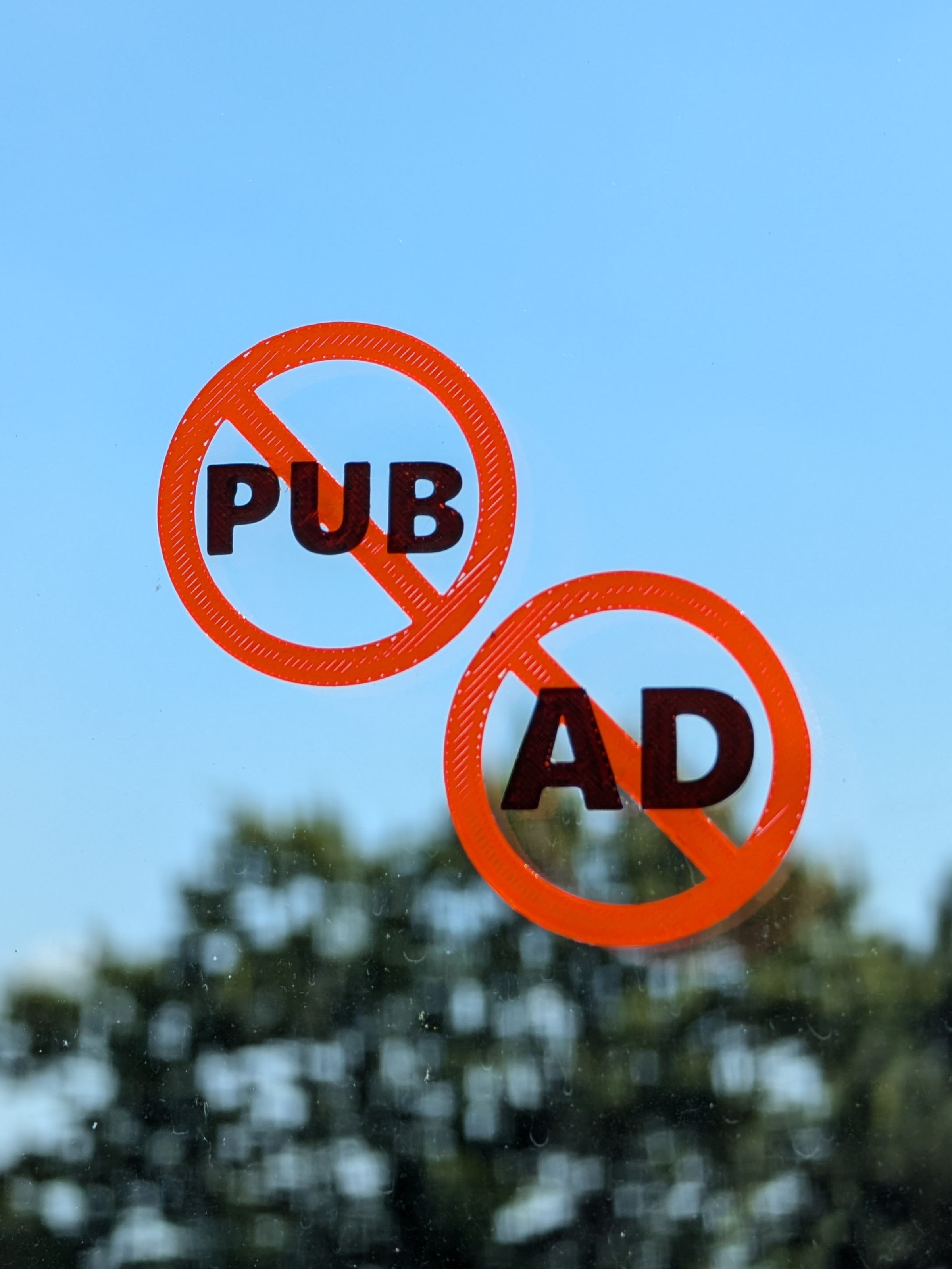 No Ad, no pub icon by Dinosaurus | Download free STL model | Printables.com