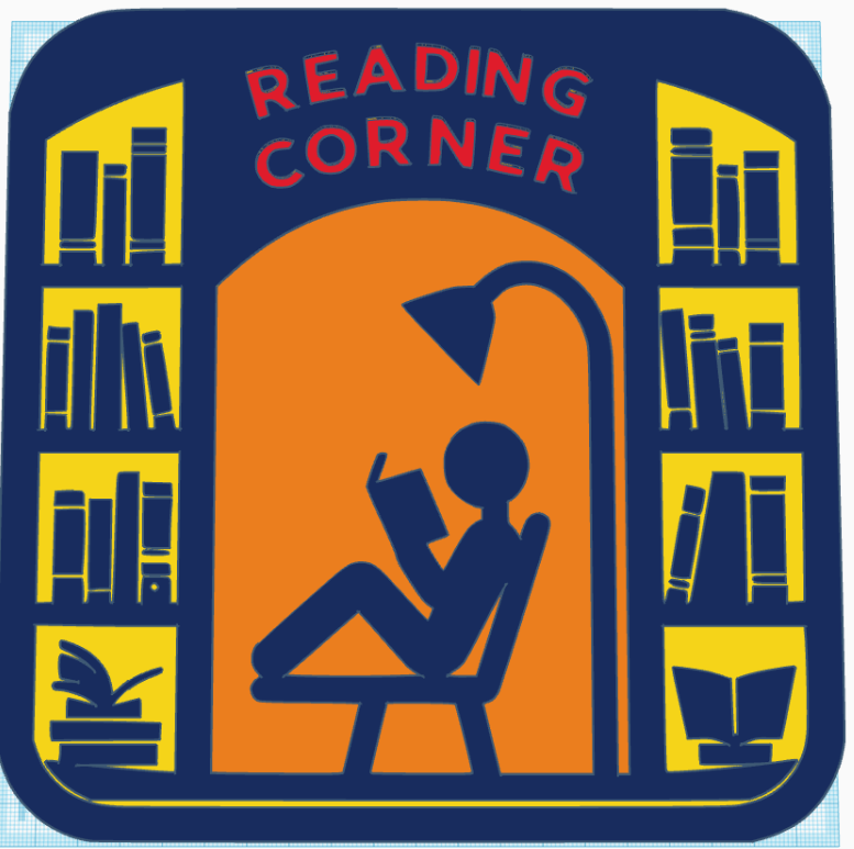 Sign: Reading corner by Nina Máčová | Download free STL model ...