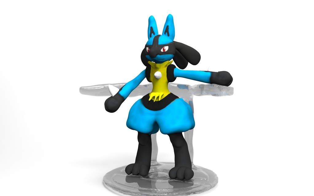 Lucario Pokèmon Fan Art by Marco Romano | Download free STL model ...